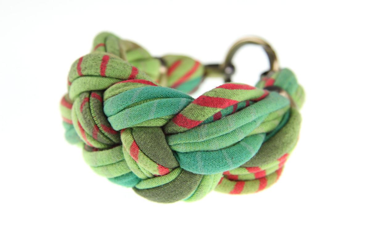 Bracelet Cuff Braided Womens Jewelry Sailor Knot Braid Bangle Green ...